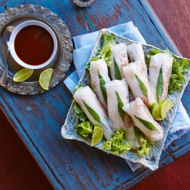 Peking Duck Rice Paper Rolls